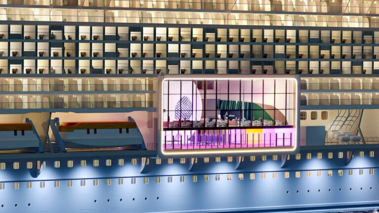 Take a look inside the Royal Promenade on Icon of the Seas