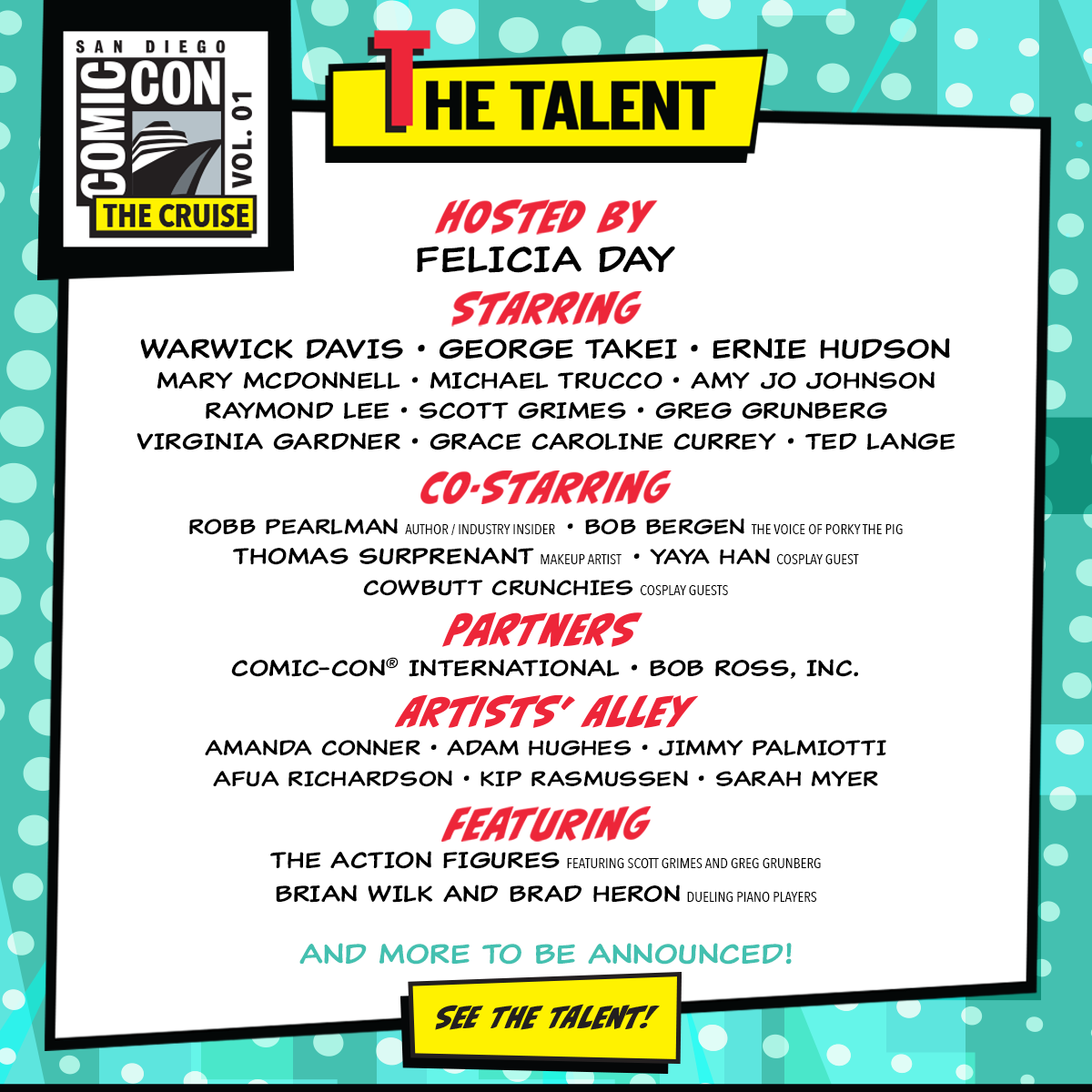 Inaugural Comic-Con The Cruise departing February 5, 2025 - Cruise News ...